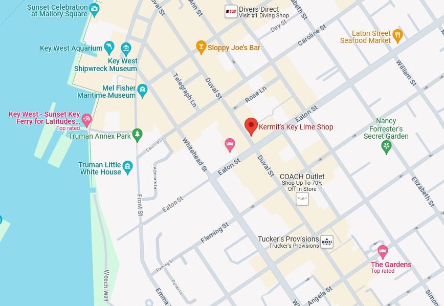 kermits key lime shop map