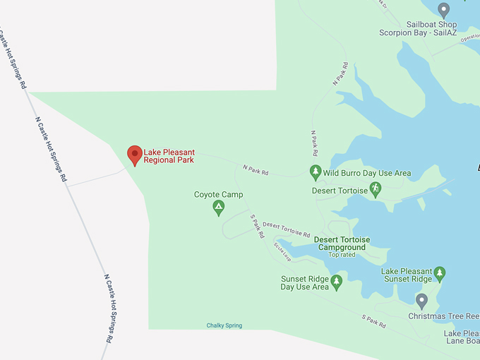 lake pleasant regional park 10 map