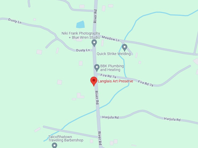 langlais sculpture preserve 10 map