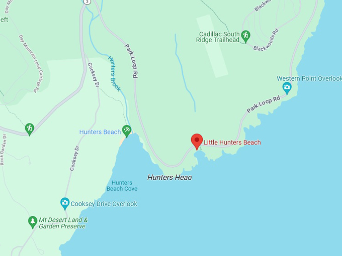 little hunters beach 10 map