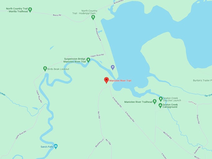 manistee river trail 10 map 1