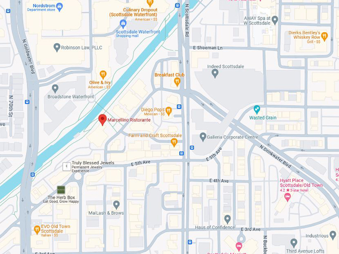 marcellino ristorante 11 map