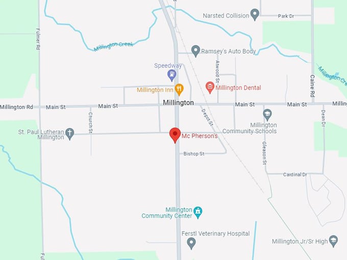 McPherson&rsquo;s Family Restaurant 10 map