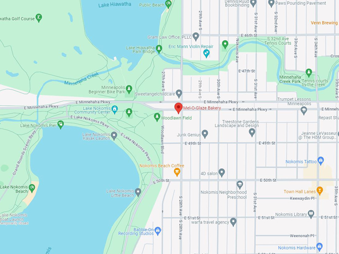 Mel-O-Glaze Bakery 10 Map