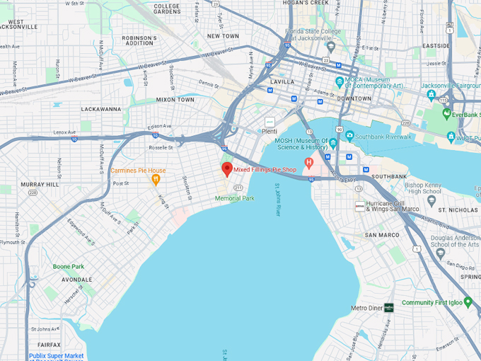 mixed fillings pie shop 10 map