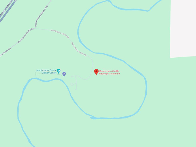 montezuma castle national monument 10 map