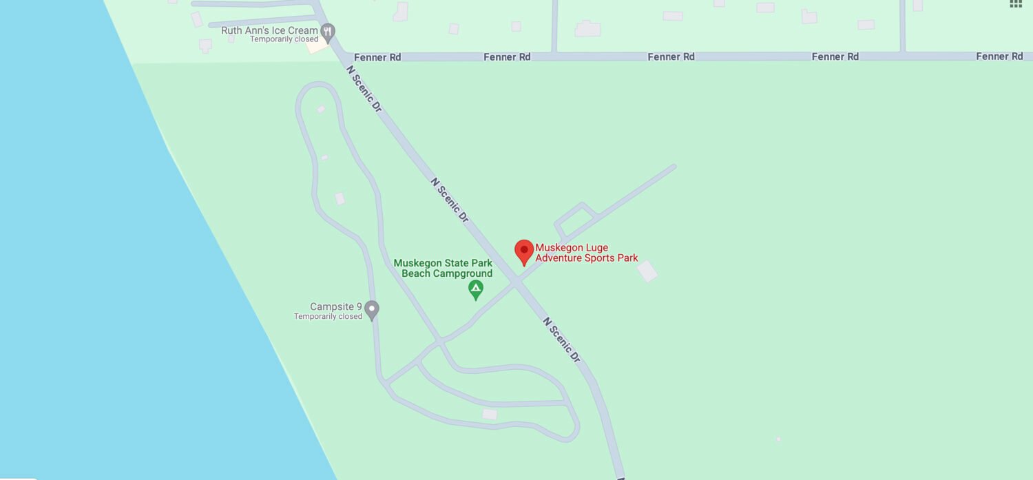 muskegon luge adventure sports park 10 map