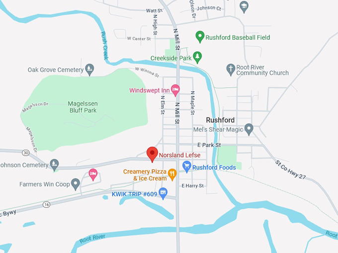 norsland lefse 10 map
