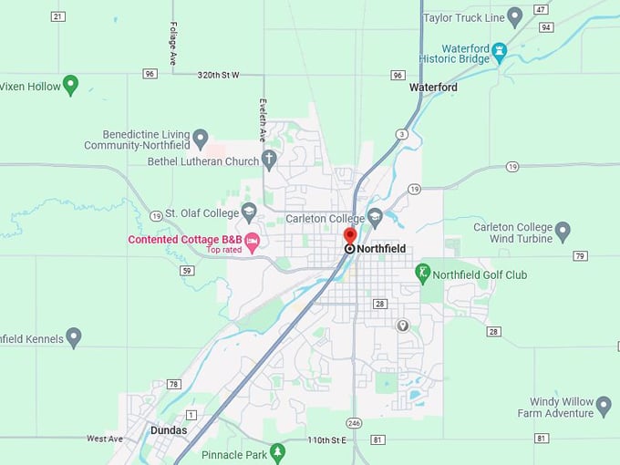 northfield mn 10 map