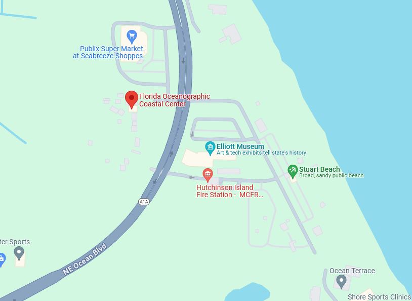 oceanographic coastal center map