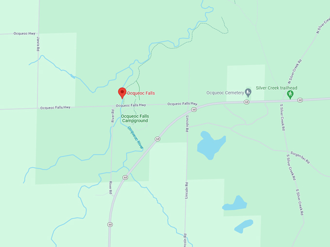 ocqueoc falls 10 map