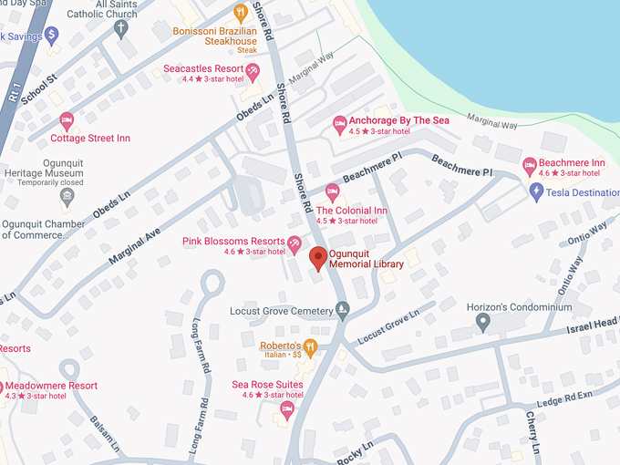 ogunquit memorial library 10 map