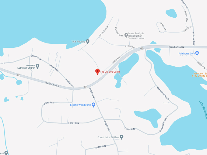 old log cabin 10 map