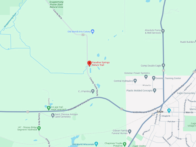 paradise springs nature area 10 map