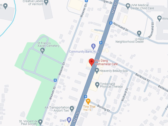 pho dang vietnamese cafe 10 map
