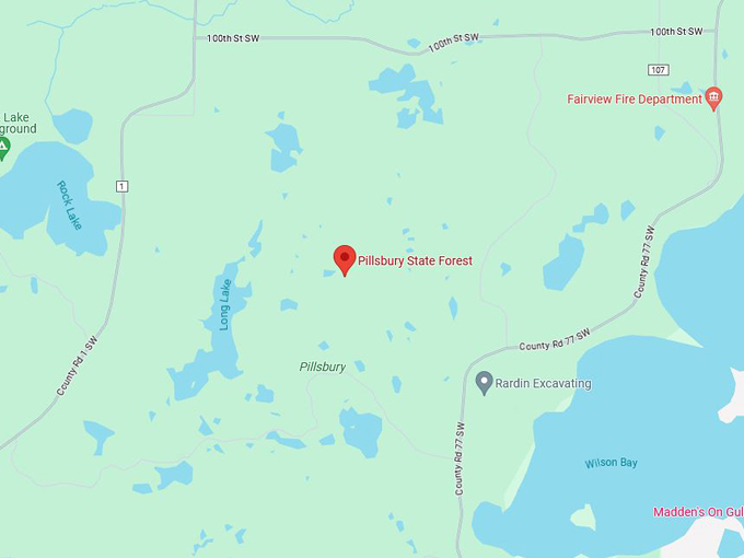 pillsbury state forest 10 map