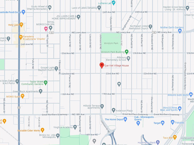 que viet village house 10 map