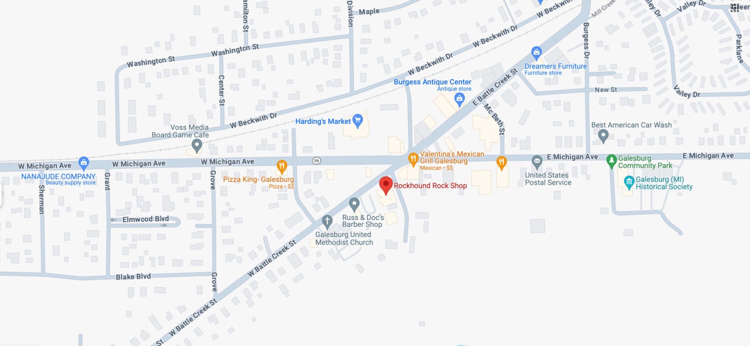 rockhound rock shop 10 map