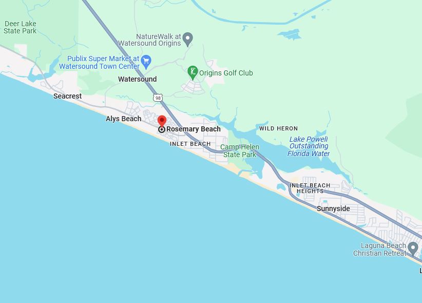 rosemary beach fl map
