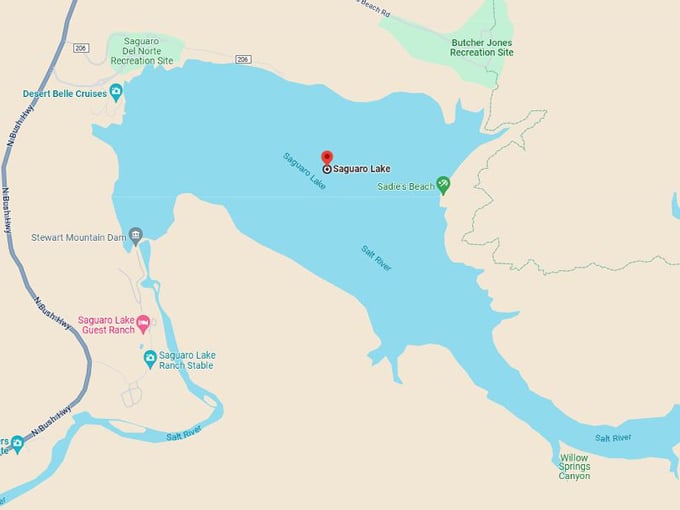 saguaro lake 10 map