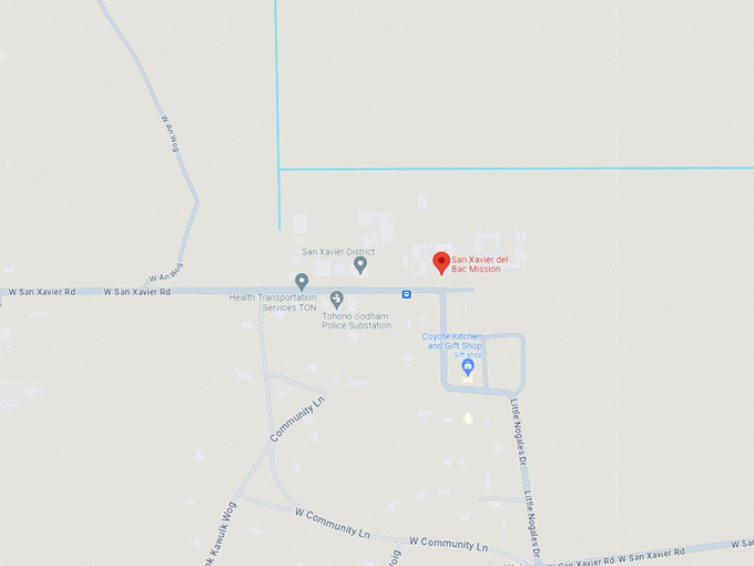 san xavier del bac mission 10 map