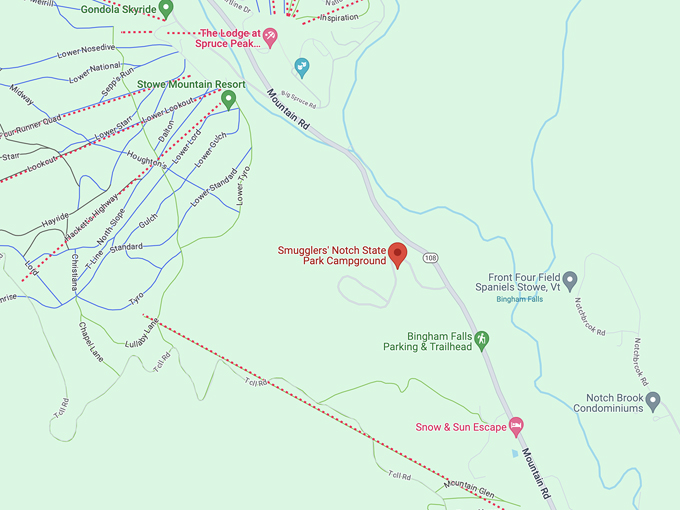 smugglers notch state park 10 map