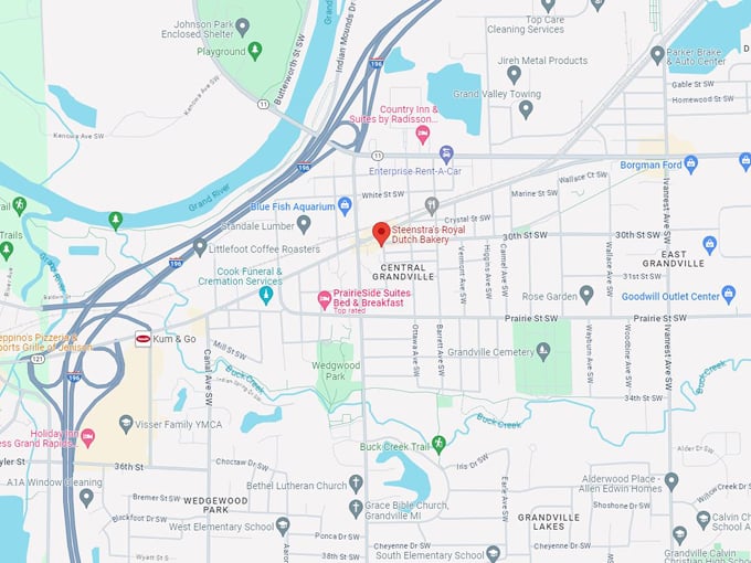 Steenstra's Royal Dutch Bakery 10 Map