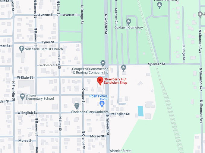 strawberry hut 11 map