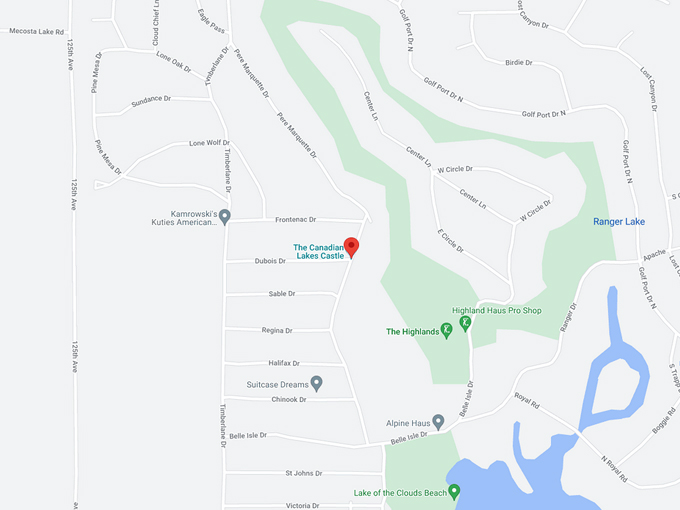 the canadian lakes castle 10 map