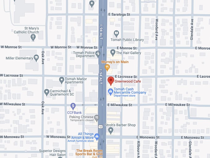 the greenwood cafe 10 map