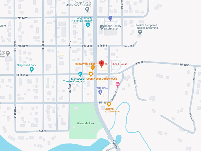 the hubbell house 10 map