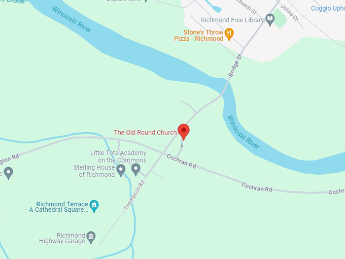 the old round church map