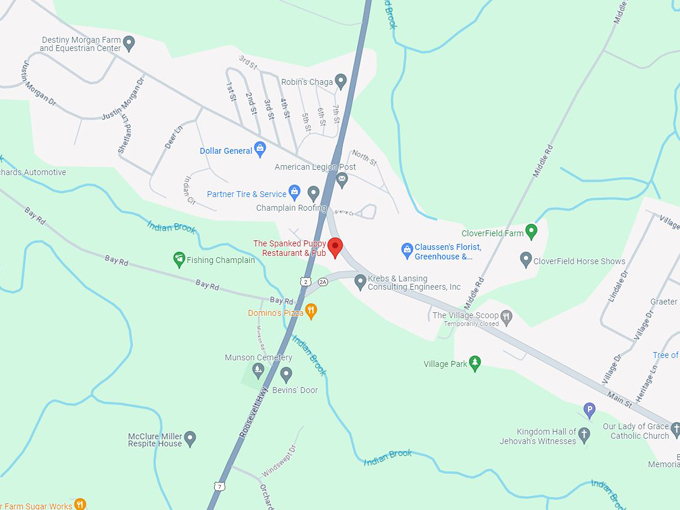 the spanked puppy restaurant pub 10 map