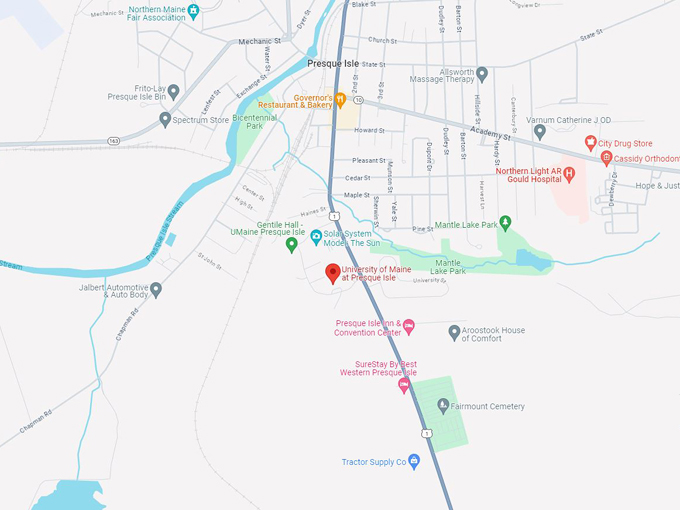 the university of maine 10 map