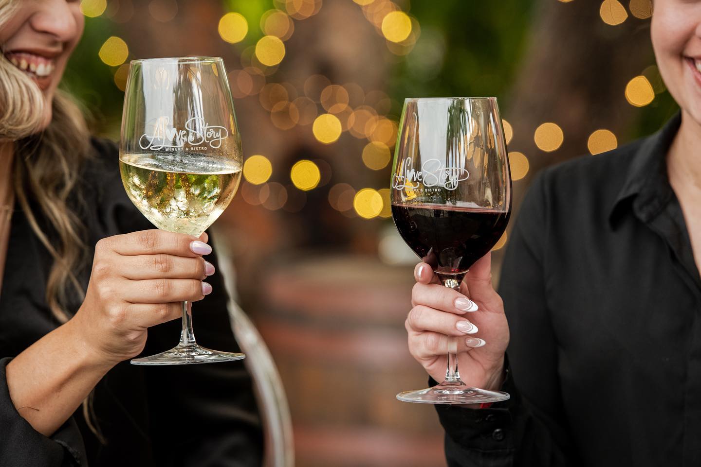 two glasses of exquisite wines