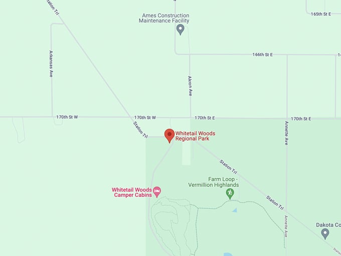 whitetail woods regional park 10 map
