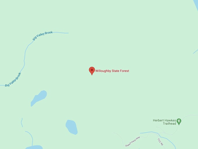 willoughby state forest map