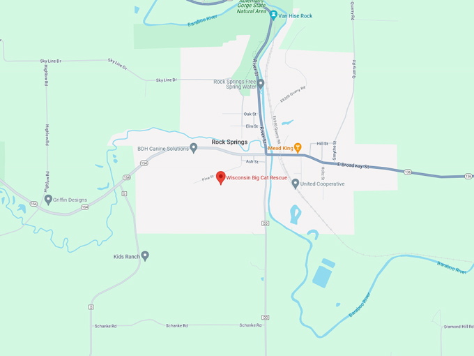 wisconsin big cat rescue and education center 10 map