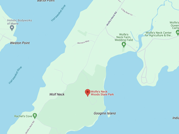 wolfes neck woods state park 10 map