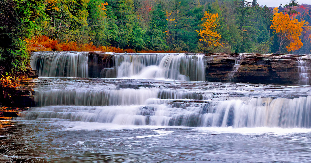 enchanted fairytale waterfall michigan ftr