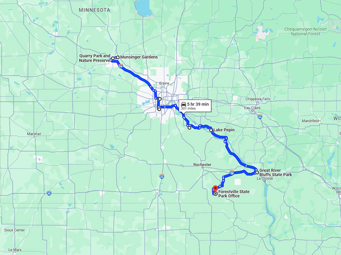 fairytale road trip minnesota 10 map