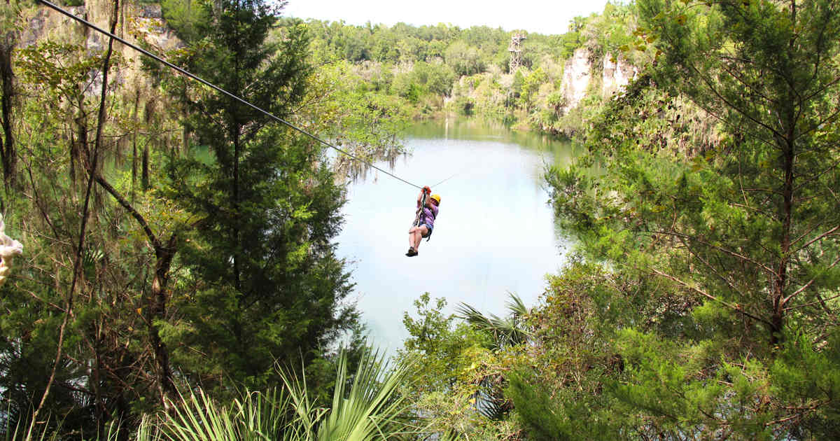 Soar As A Family On The Longest Zipline Ride In Florida At The Canyons ...