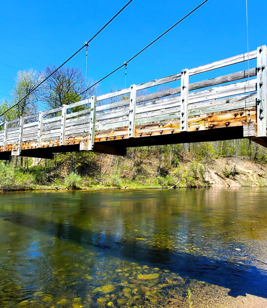 michigan wooden suspension bridge ftr