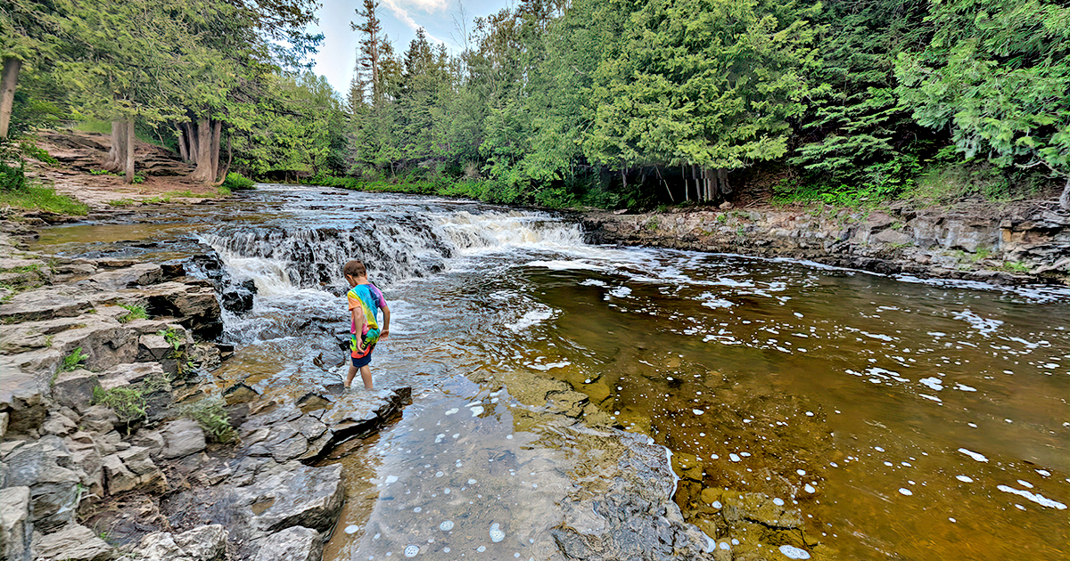 natural swimming hole michigan ftr