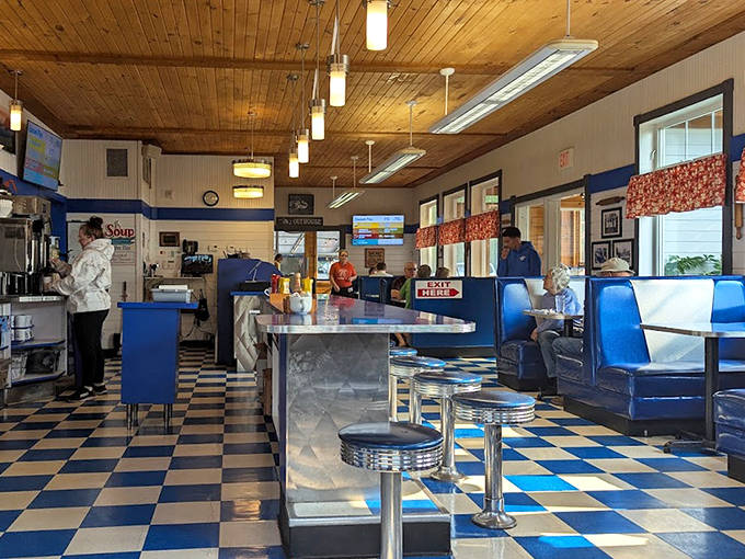 
Other Interior Angle Warm wood ceilings and classic diner charm create the perfect backdrop for making delicious memories.