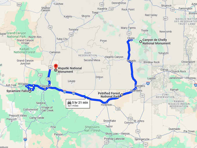 stunning drive in arizona 10 map