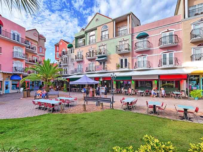 Those colorful buildings look like a box of crayons exploded in the best possible way, creating Instagram gold at every turn.