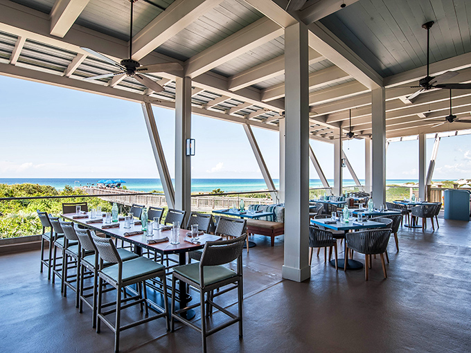 Fish Out of Water: Where the Gulf of Mexico doesn't just provide the view &ndash; it practically writes the menu. Those floor-to-ceiling windows frame nature's best work.