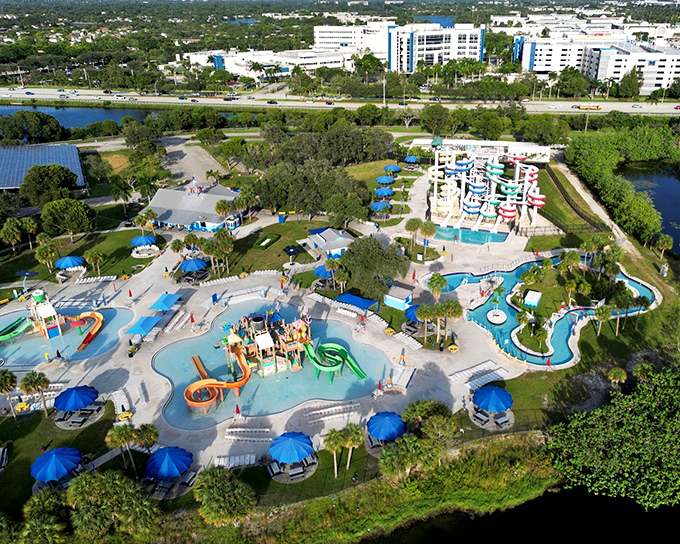 An aerial view that screams "summer paradise" &ndash; 299 acres of Florida fun without the theme park price tag or crowds.
