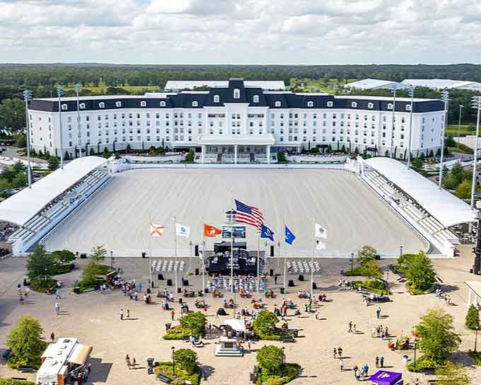 The Equestrian Hotel rises like a palace in Central Florida, proving that sometimes the best destinations are hiding in your own backyard.